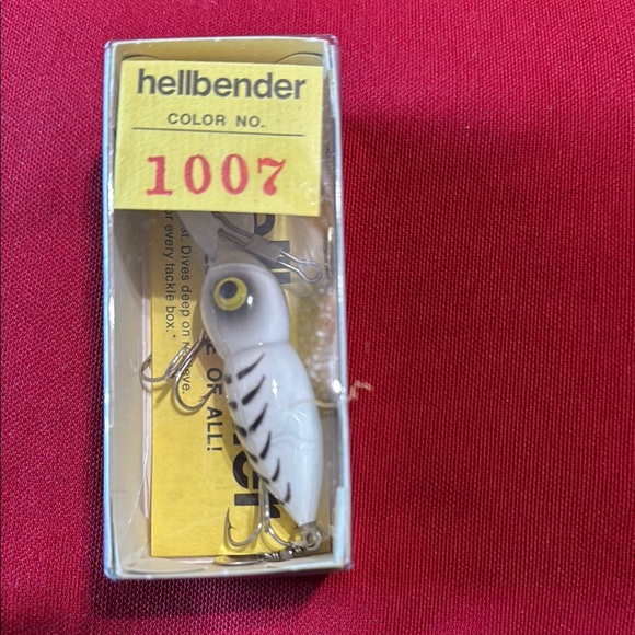 Other | Vintage Hellbender Fishing Lure In White And Black | Poshmark